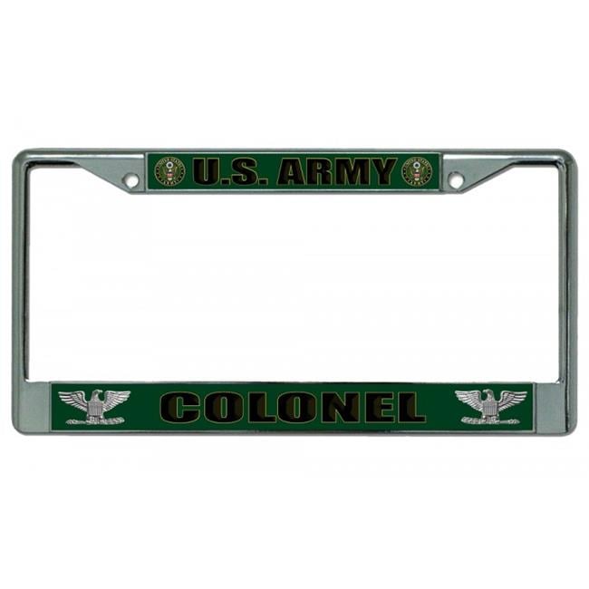 U.S. Army Colonel Chrome License Plate Frame - Walmart.com