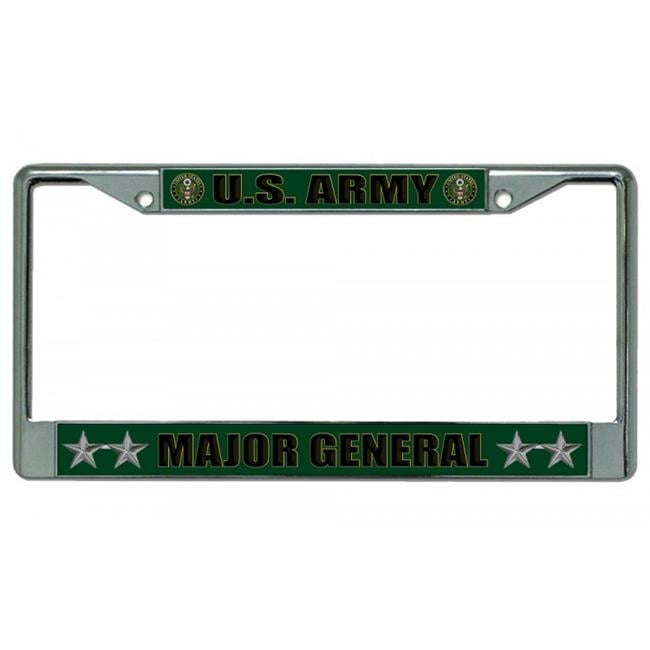 212 Main LPO2171 U.S. Army Major General Chrome License Plate Frame ...