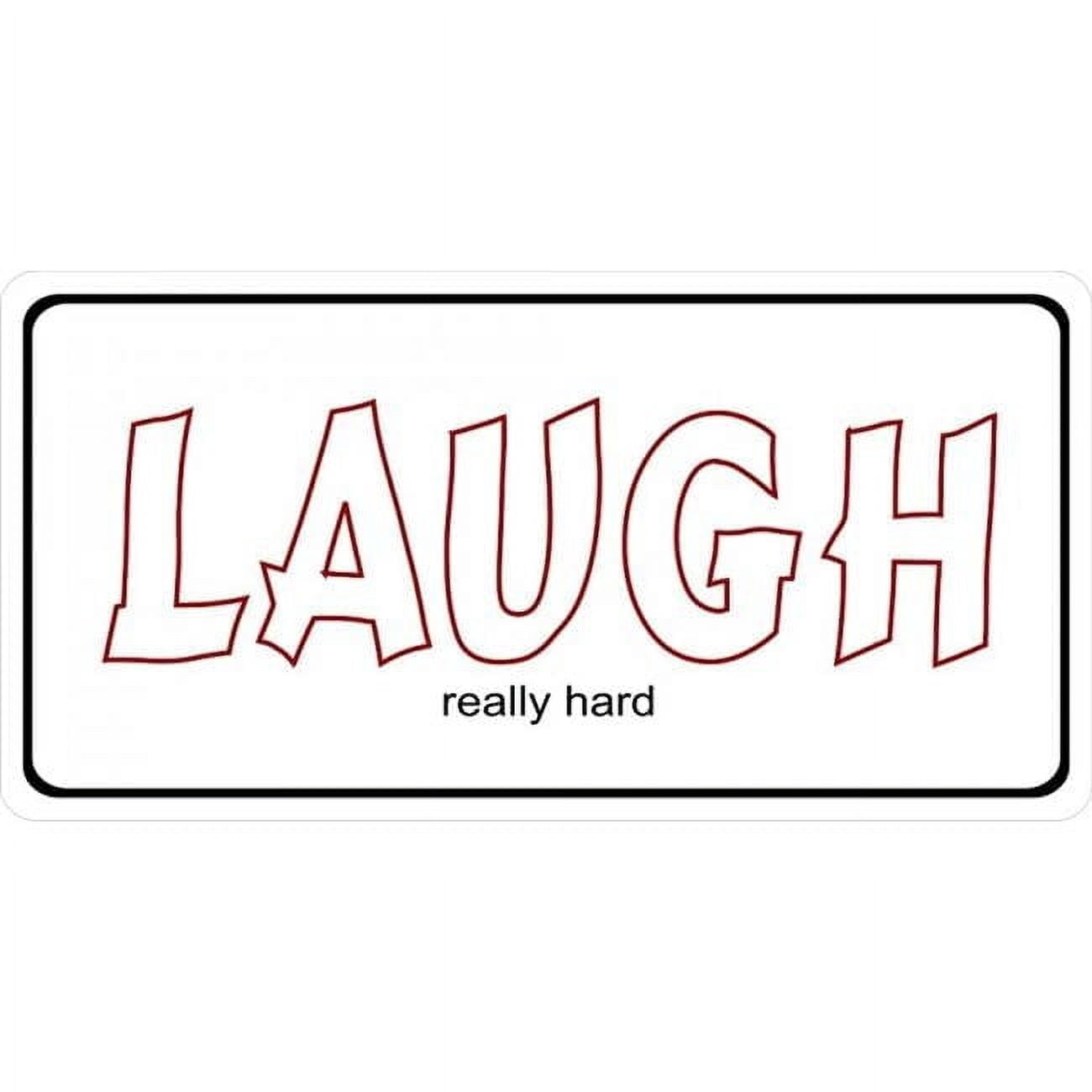 Laugh Really Hard Photo License Plate - Walmart.com