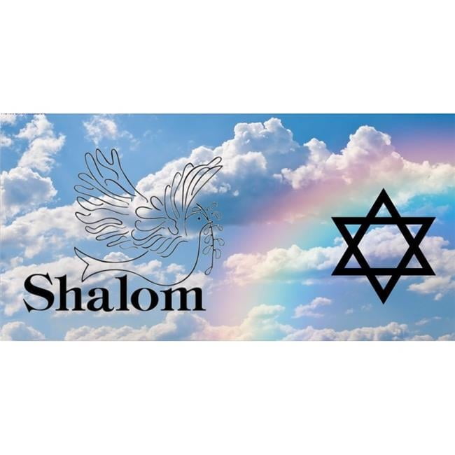 212 Main LPO2219 6 x 12 in. Eastern Star Shalom on Clouds Photo License ...