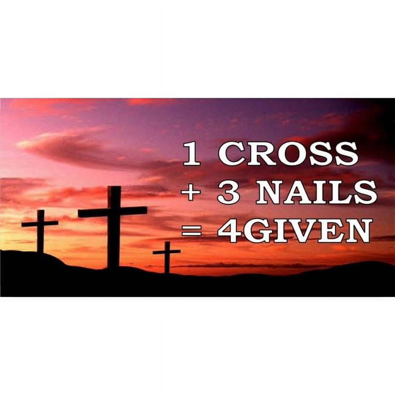 212 Main LPO2637 6 x 12 in. 1 Cross Plus 3 Nails Equal to 4 Given Photo ...