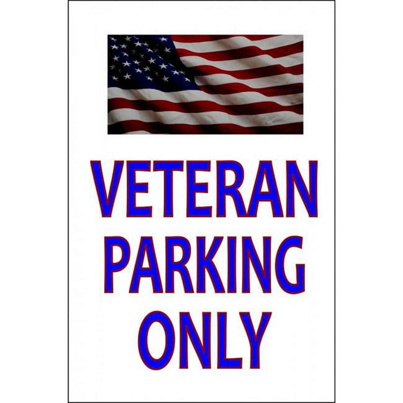 212 Main LPO2751 8 x 11 in. Veteran Only Parking Sign - Walmart.com
