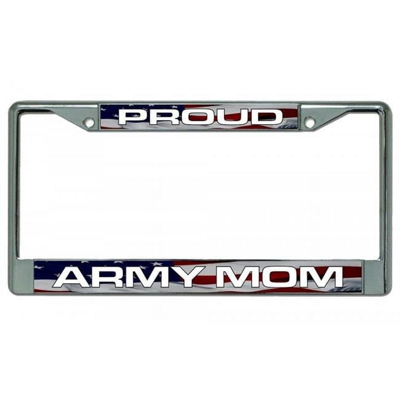 Proud Army Mom American Flag Chrome License Plate Frame - Walmart.com