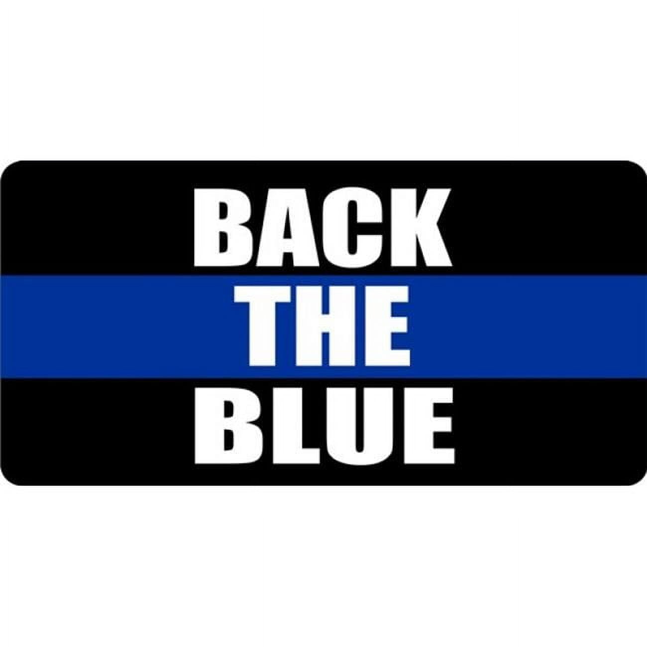 Back The Blue License Plate