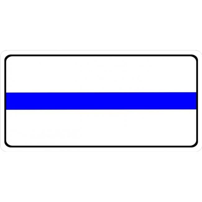 Thin Blue Line Police Officer Photo License Plate - Walmart.com
