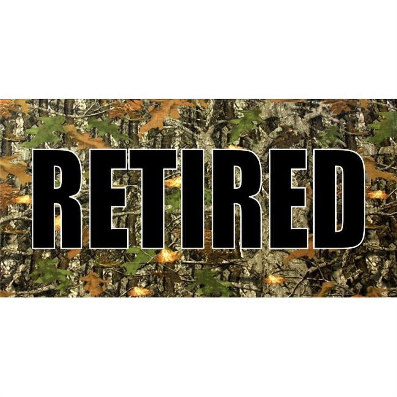 212 Main LPO2968 6 x 12 in. Retired on Camo Photo License Plate ...