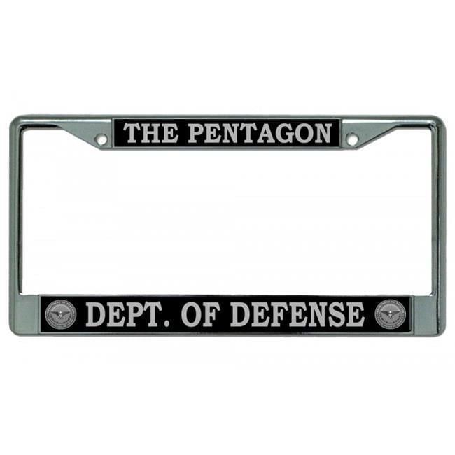 212 Main LPO3021 6 x 12 in. The Pentagon Dept of Defense Chrome License ...