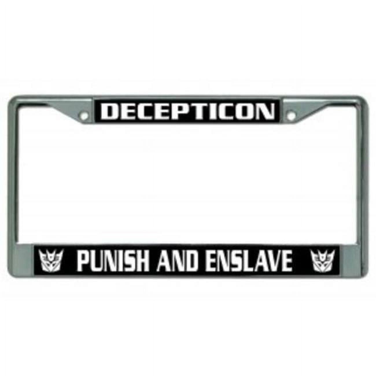 212 Main LPO3044 6 x 12 in. Decepticon Punish & Enslave Chrome License ...