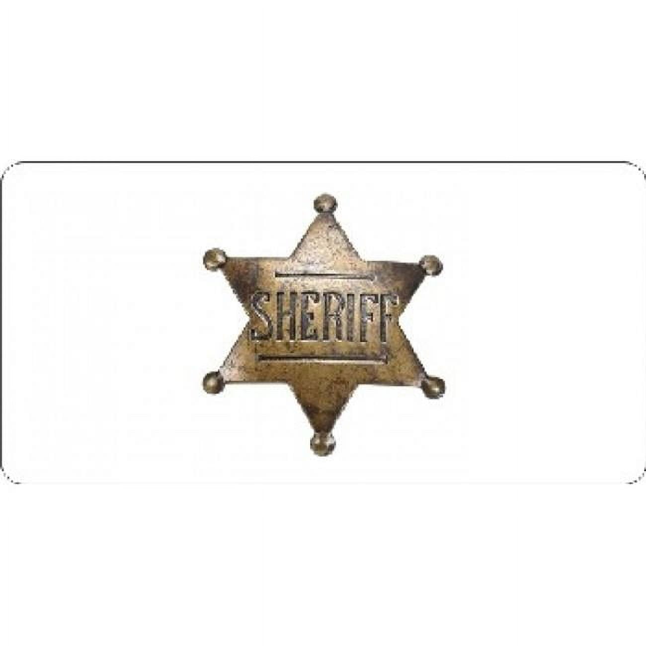 212 Main LPO3207 6 x 12 in. Sheriff Badge Photo License Plate - Walmart.com