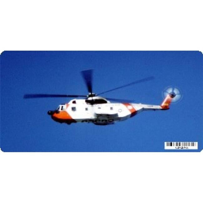 U.S. Coast Guard Helicopter Photo License Plate - Walmart.com