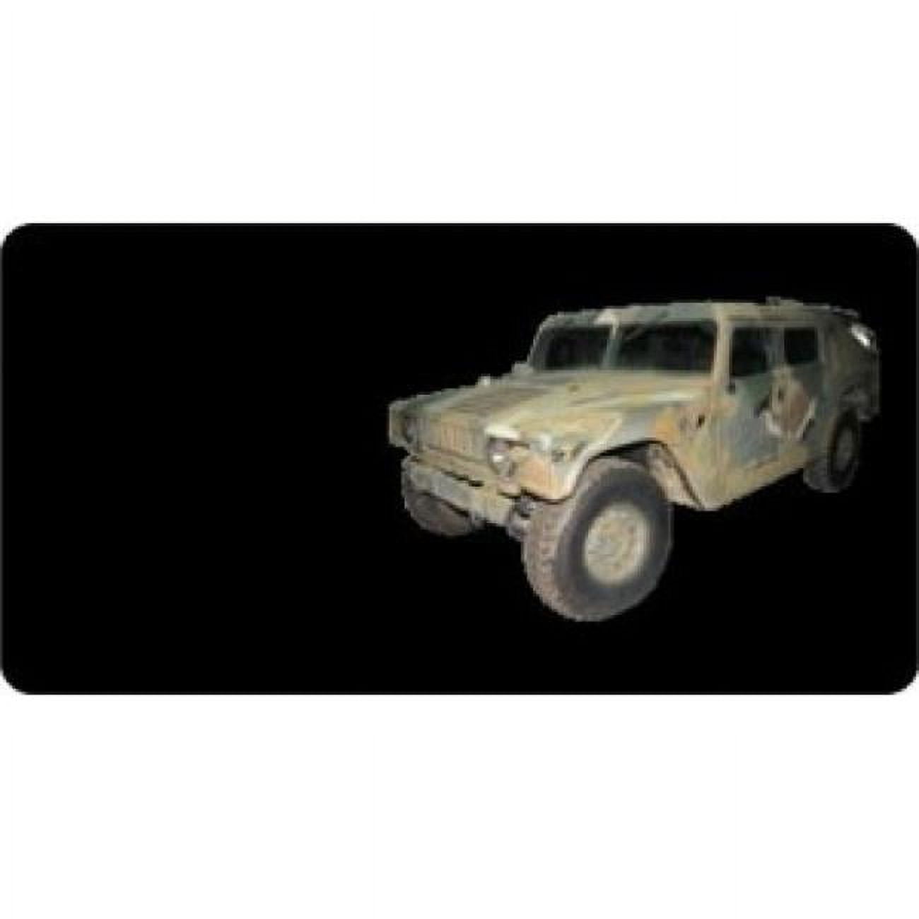 212 Main LPO3276 6 x 12 in. Offset Military Humvee Photo License Plate ...