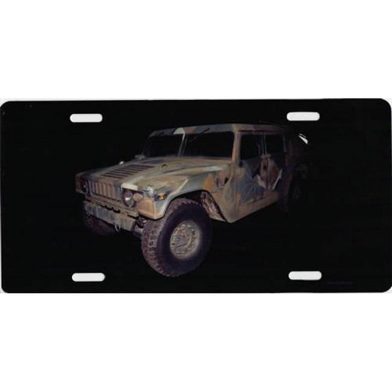 212 Main LPO3278 6 x 12 in. Centered Military Humvee Photo License ...