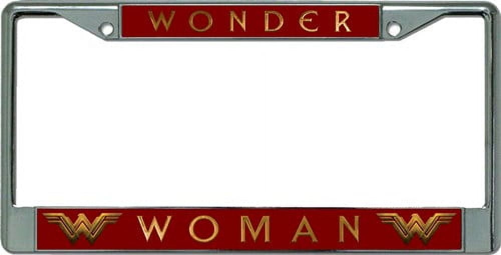 212 Main LPO3362 6 x 12 in. Wonder Woman on Red Chrome License Plate ...