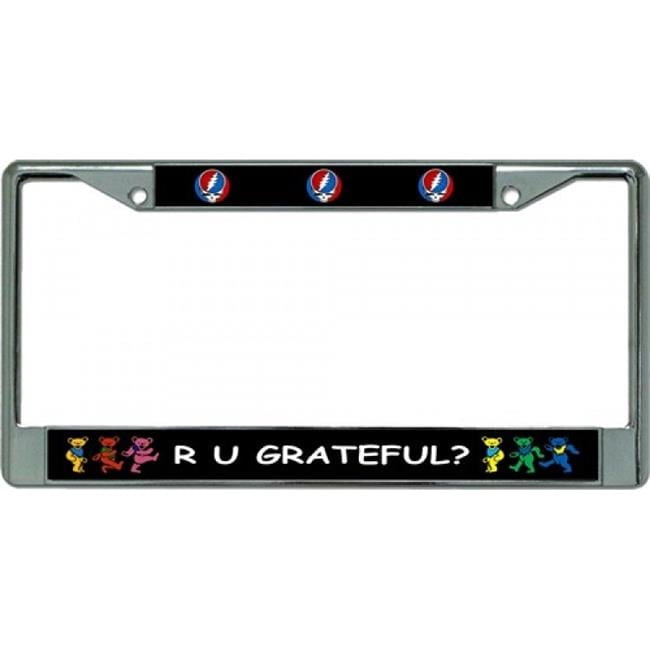 R U Grateful Chrome License Plate Frame - Walmart.com
