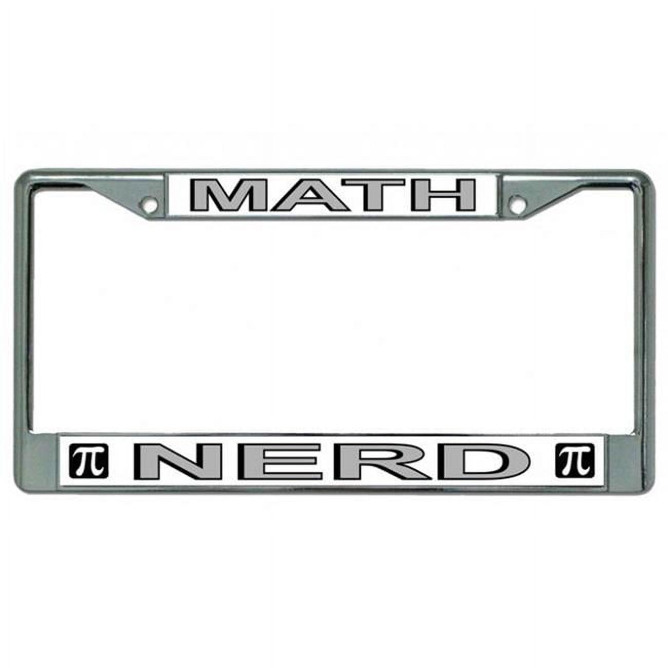 212 Main LPO3641 6 x 12 in. Math Nerd Chrome License Plate Frame ...