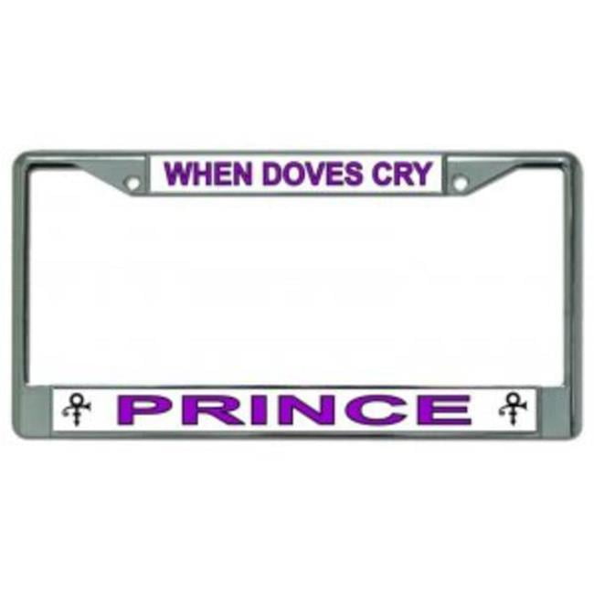 Prince Decorative Car Frame - "When Doves Cry" Chrome License Plate ...