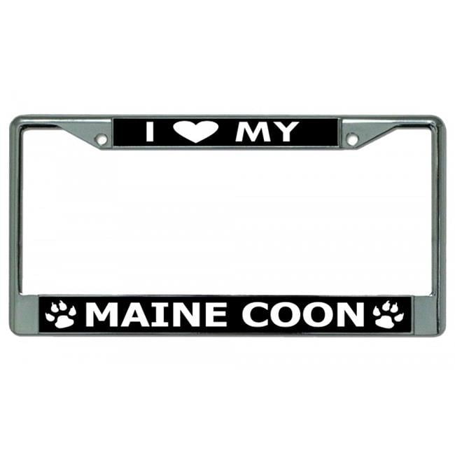 212 Main LPO3692 6 x 12 in. I Love My Maine Coon Cat Chrome License ...