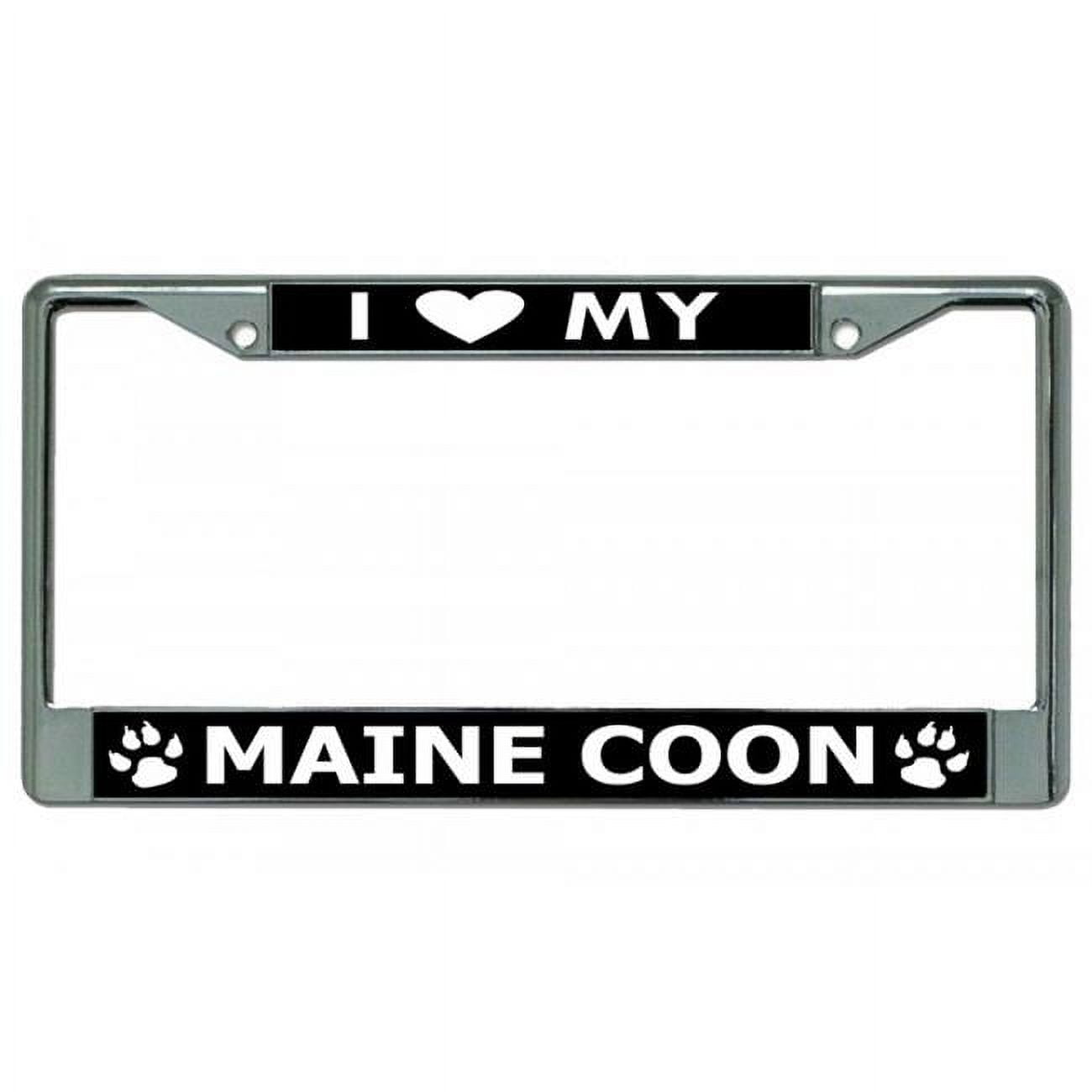 212 Main LPO3692 6 x 12 in. I Love My Maine Coon Cat Chrome License ...