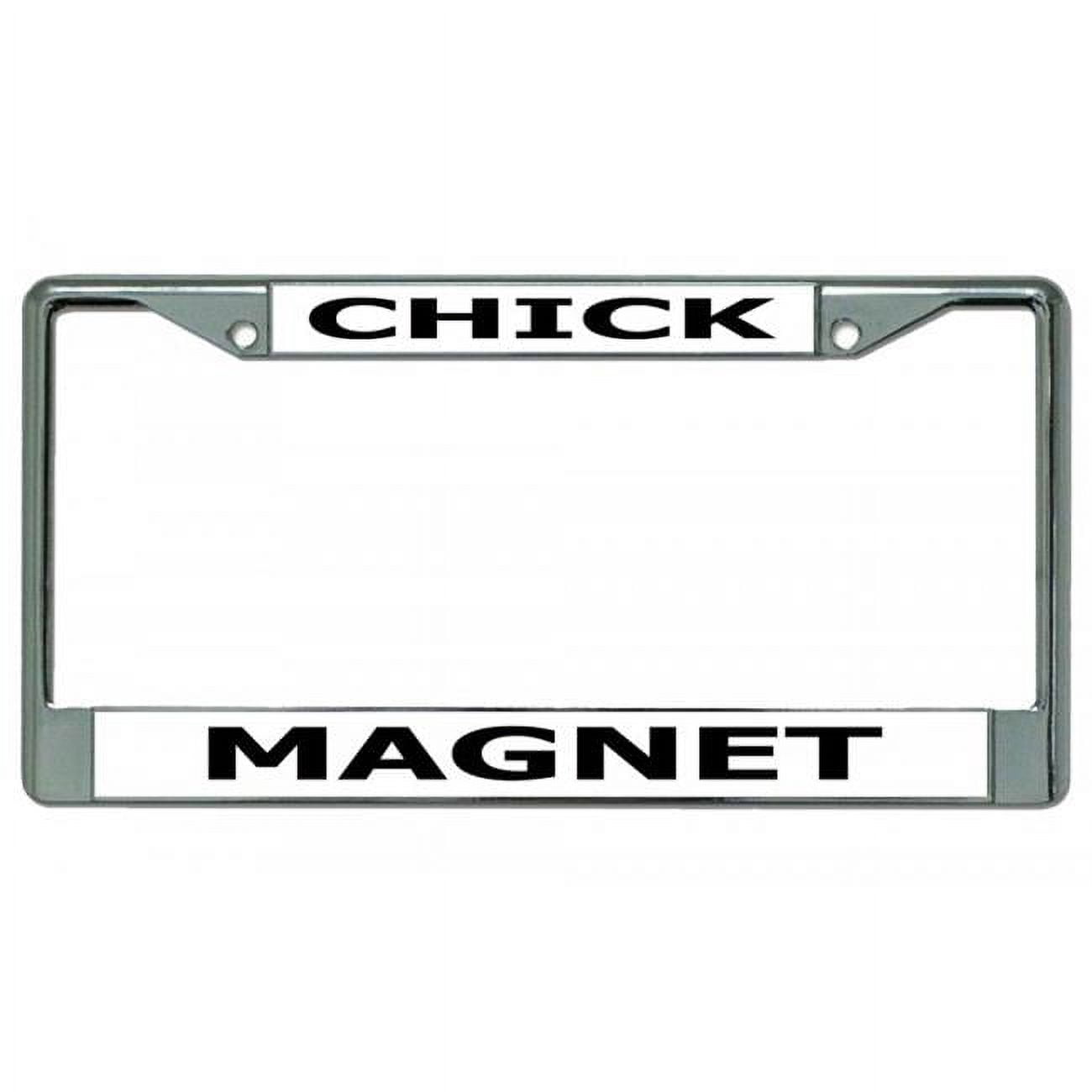 212 Main LPO3698 6 x 12 in. Chick Magnet Chrome License Plate Frame ...