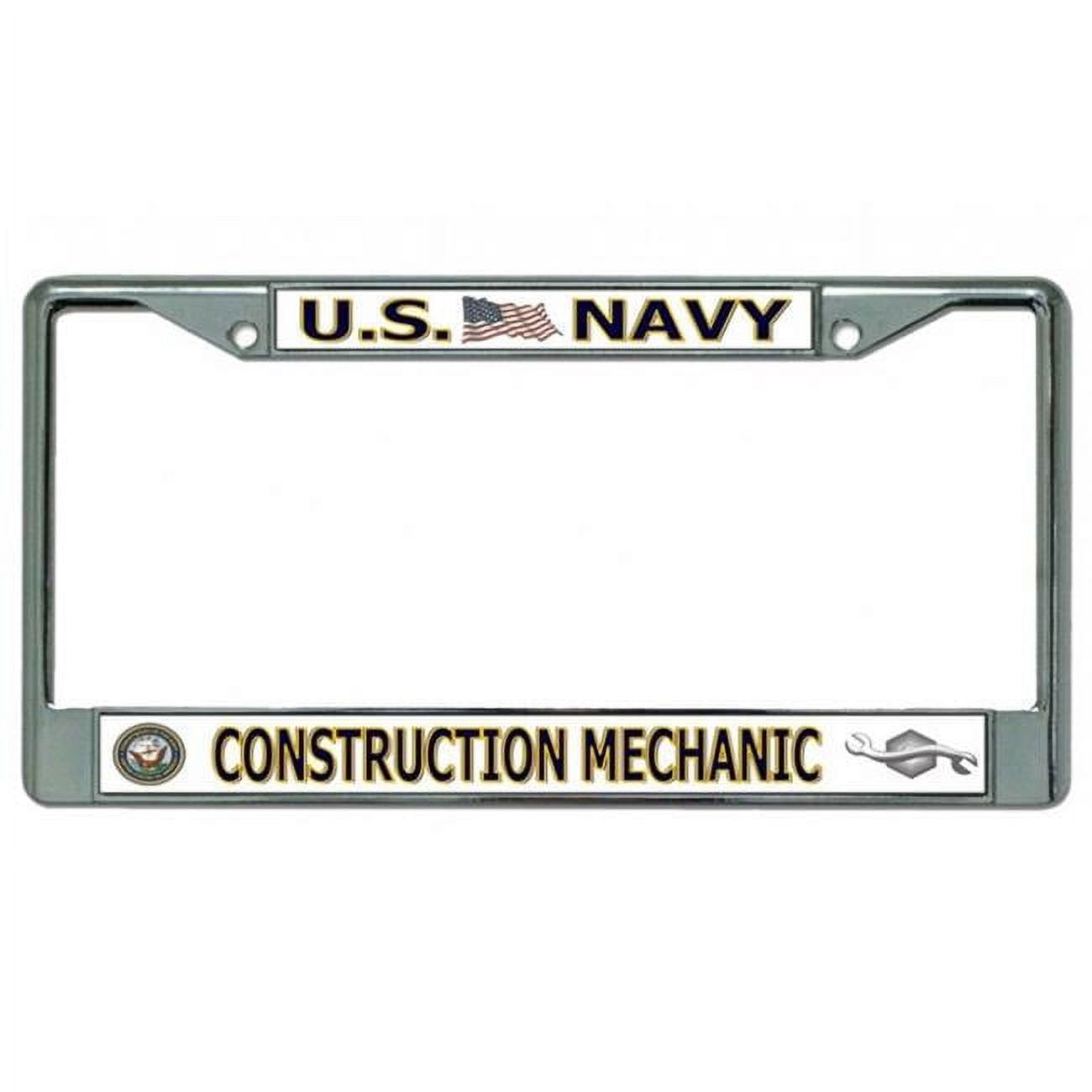 212 Main LPO3820 6 x 12 in. U.S. Navy Construction Mechanic Chrome ...