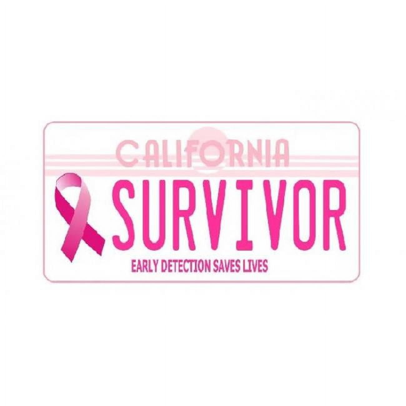 212 Main LPO3898 6 x 12 in. California No.2 Breast Cancer Survivor ...