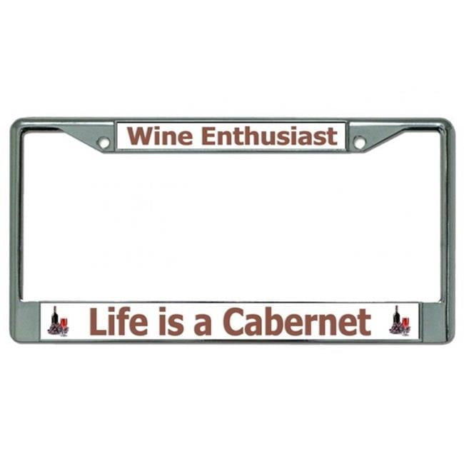 212 Main LPO3904 6 x 12 in. Life is a Cabernet Chrome License Plate ...