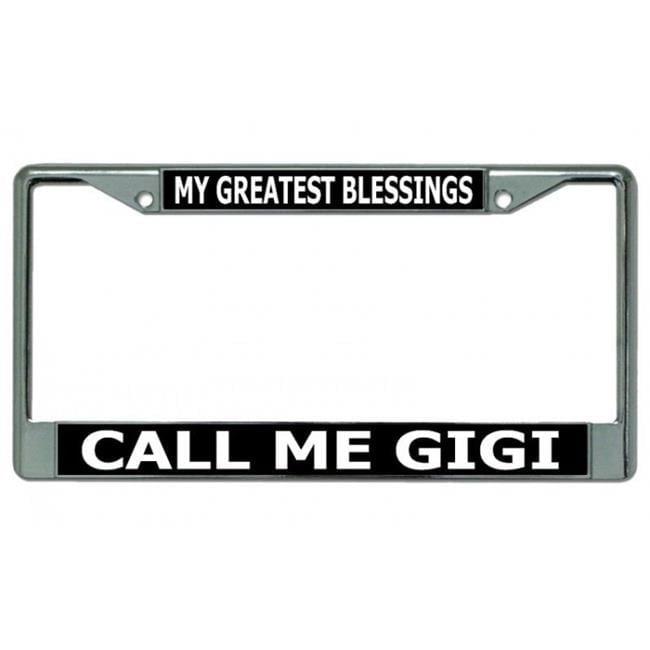 212 Main LPO3951 6 x 12 in. Call Me Gigi Chrome License Plate Frame ...
