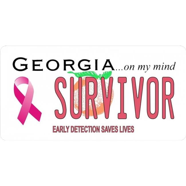 212 Main LPO3970 6 x 12 in. Georgia Survivor Photo License Plate - Walmart.com