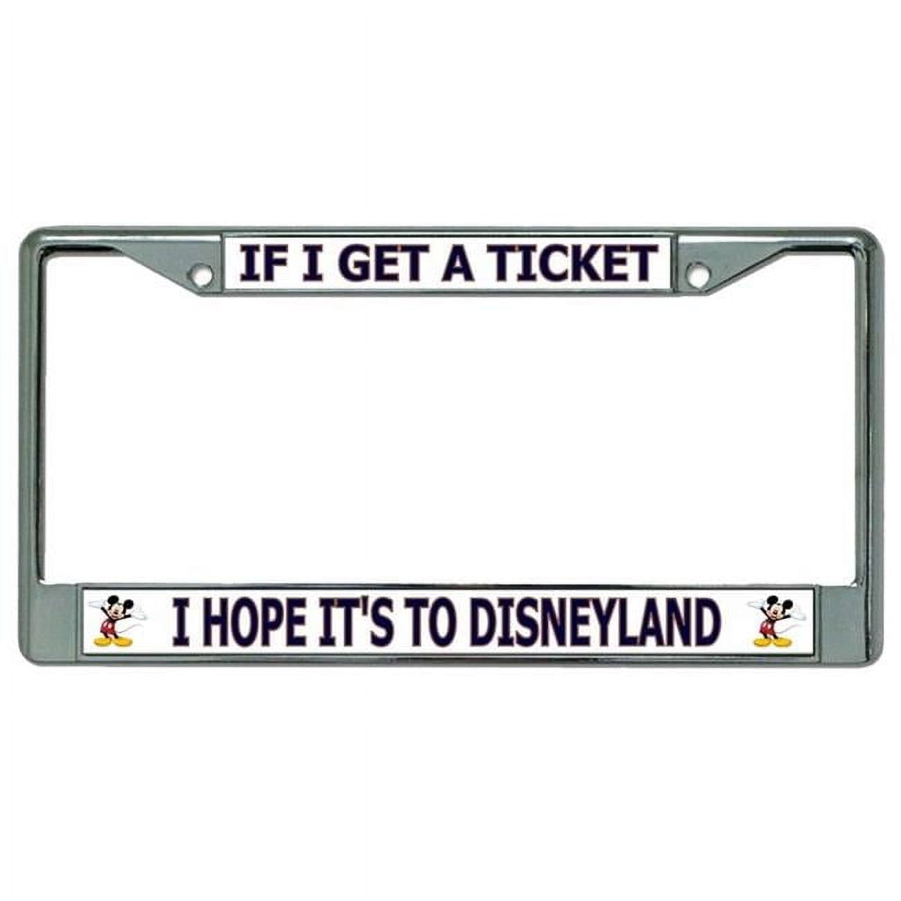 212 Main LPO3985 6 x 12 in. Hope Its to Disneyland Chrome License Plate ...