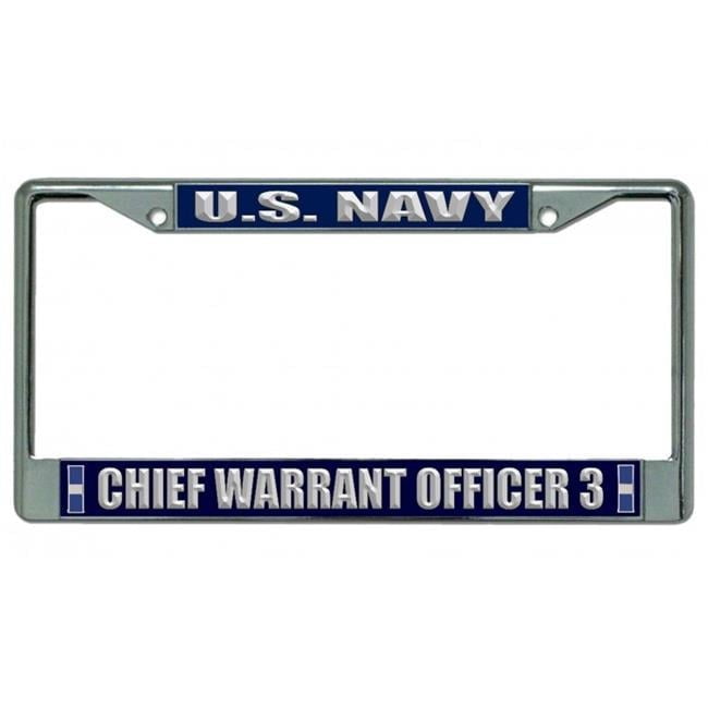 212 Main LPO4253 6 x 12 in. U.S. Navy Chief Warrant Officer 3 Chrome ...