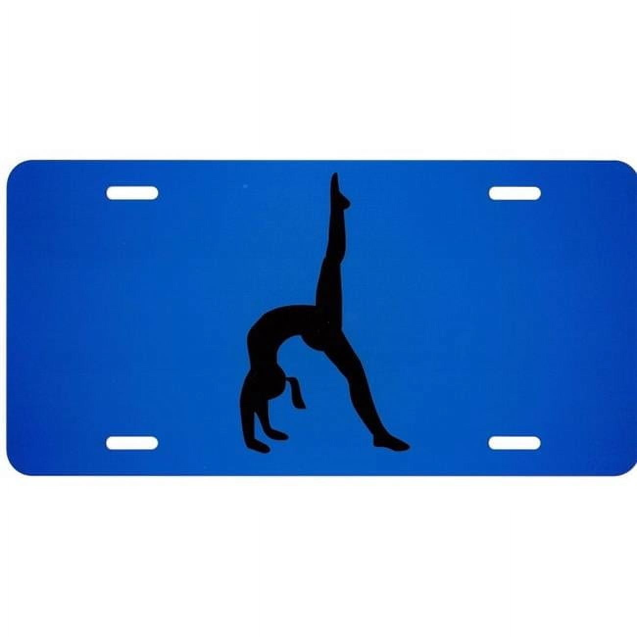 Gymnast Hand Stand Centered Photo License Plate - Walmart.com