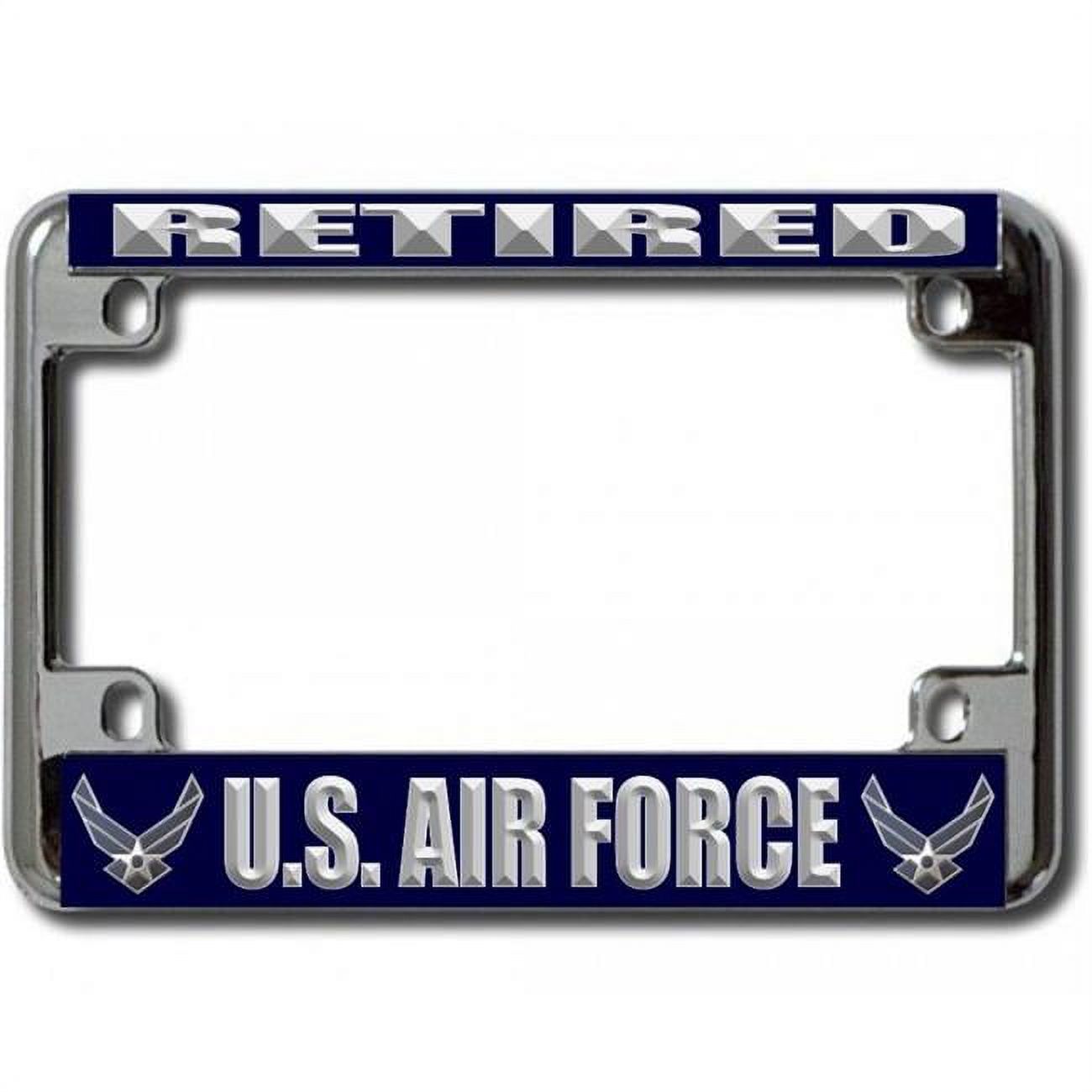 212 Main LPO4380 4 x 7 in. U.S. Air Force Retired Chrome Motorcycle ...