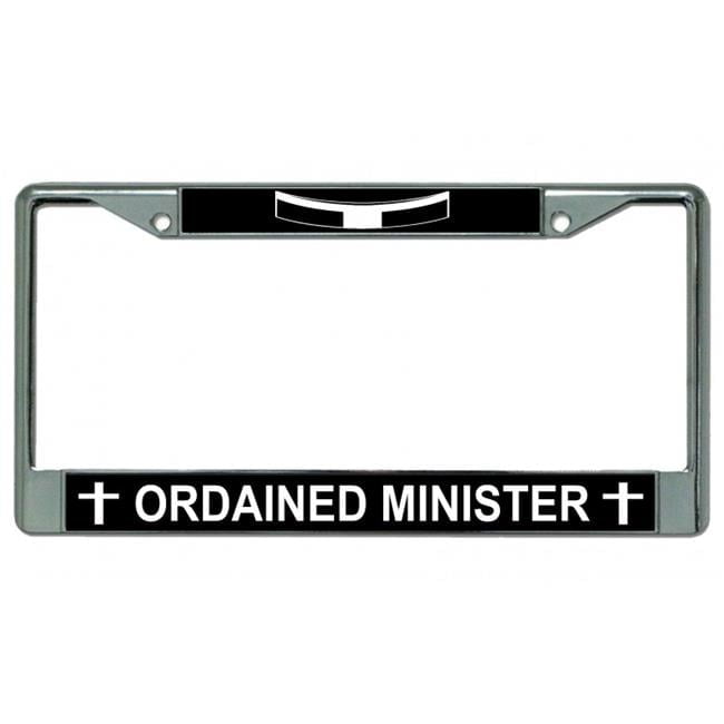 Ordained Minister Chrome License Plate Frame - Walmart.com