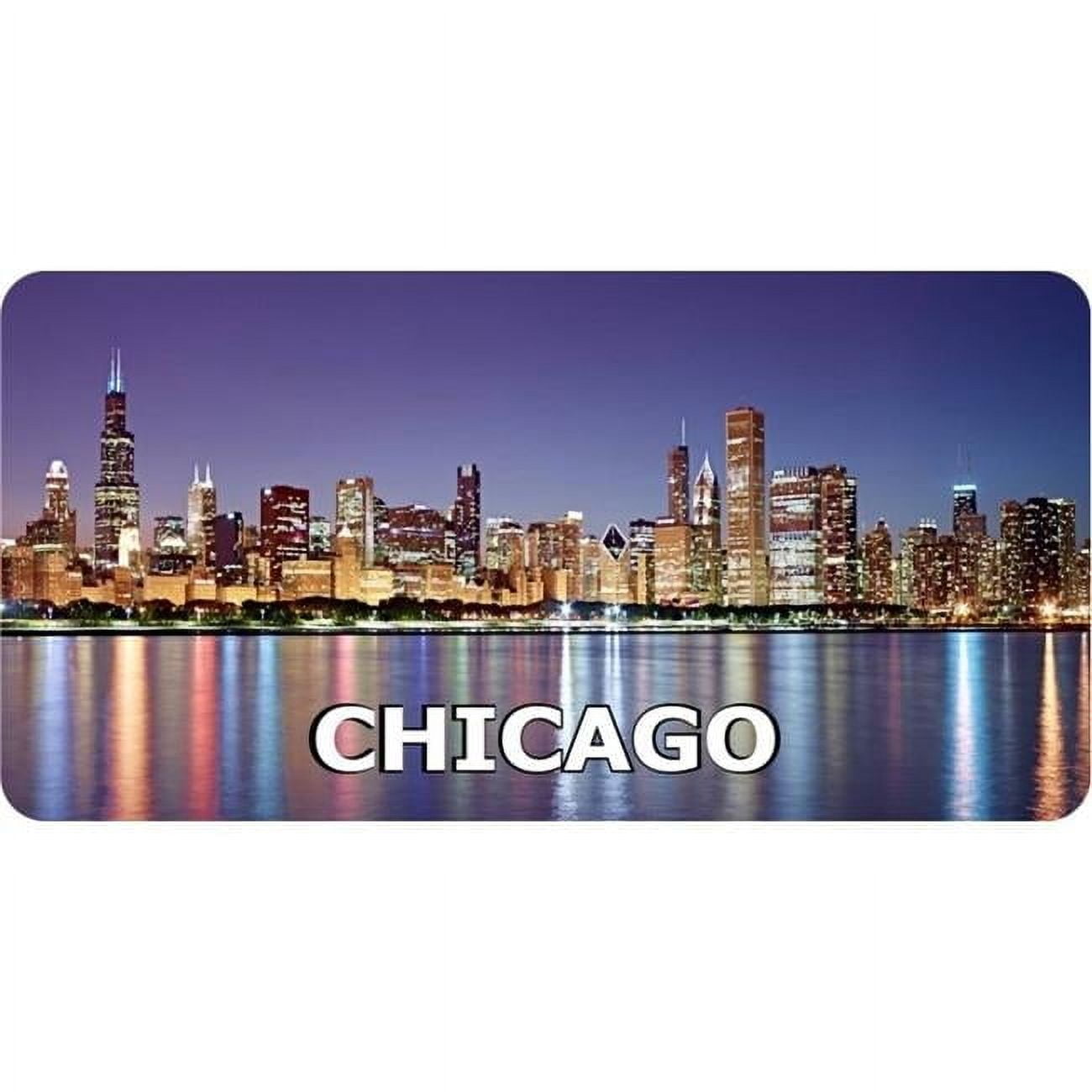 Chicago Skyline #2 Photo License Plate - Walmart.com