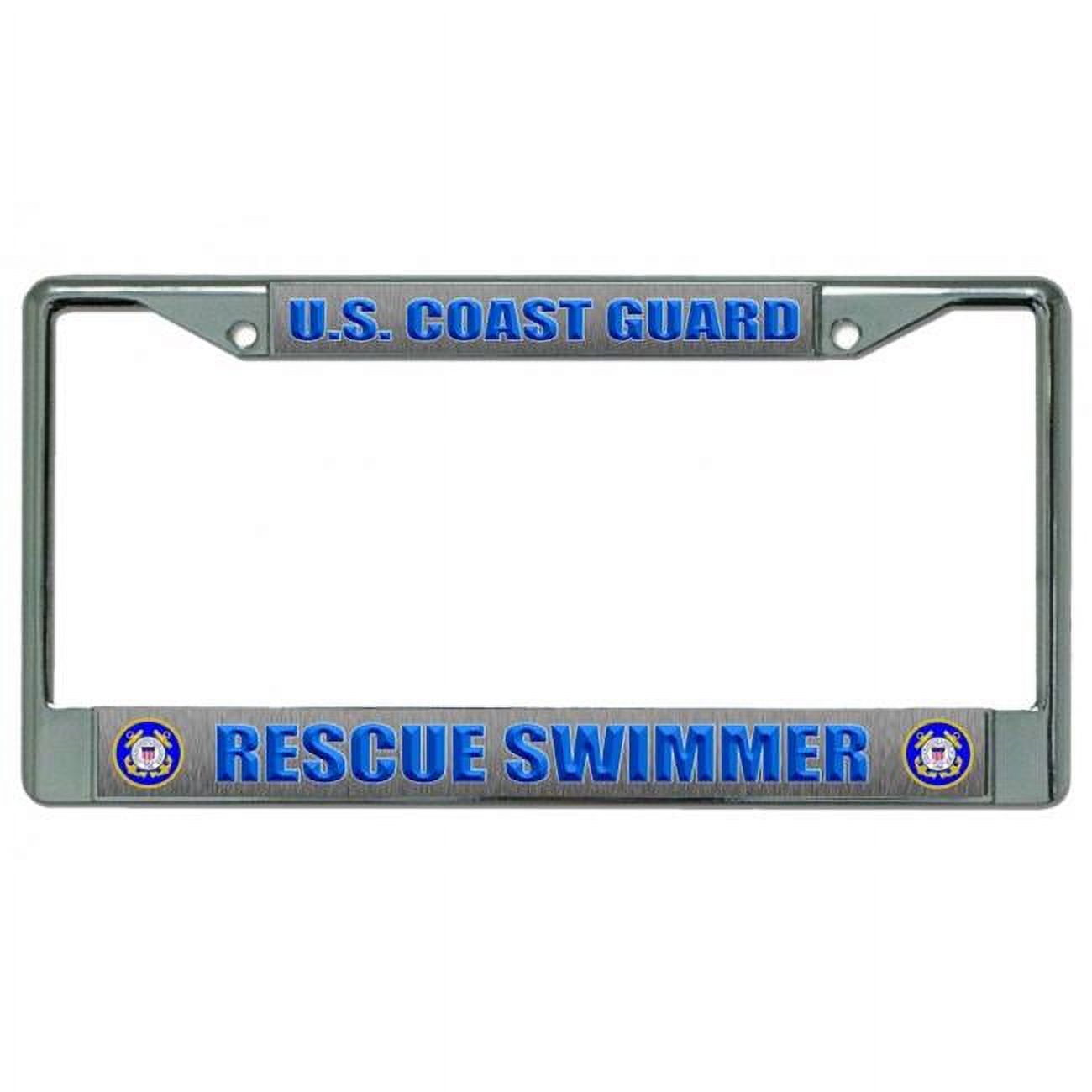 212 Main LPO4679 6 x 12 in. U.S. Coast Guard Rescue Swimmer Chrome ...