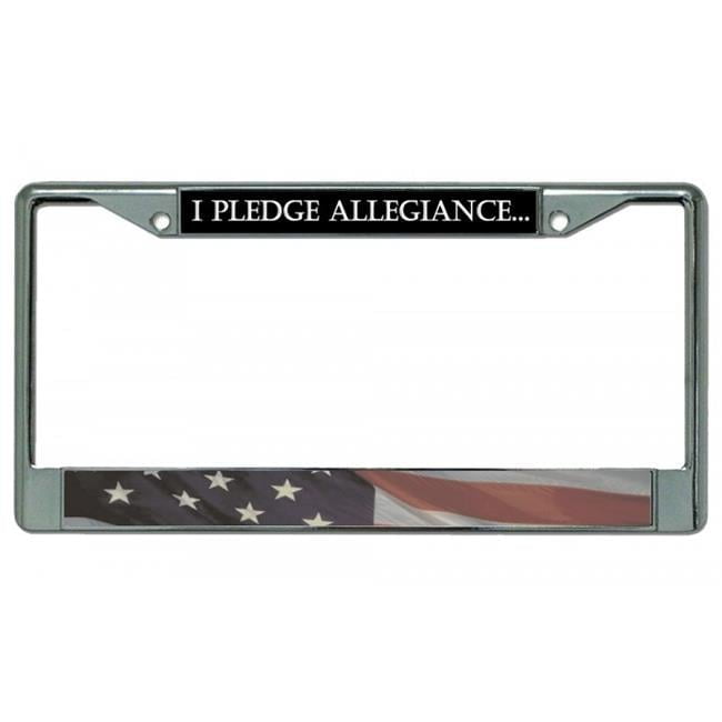 212 Main LPO4688 6 x 12 in. I Pledge Allegiance with U.S. Flag Chrome ...