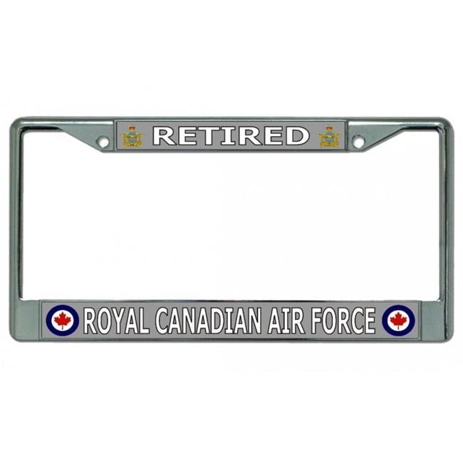 Retired Royal Canadian Air Force Chrome License Plate Frame - Walmart.com