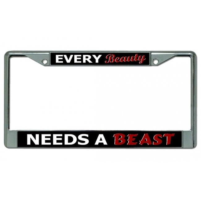 212 Main LPO4842 6 x 12 in. Every Beauty Needs a Beast Chrome License ...
