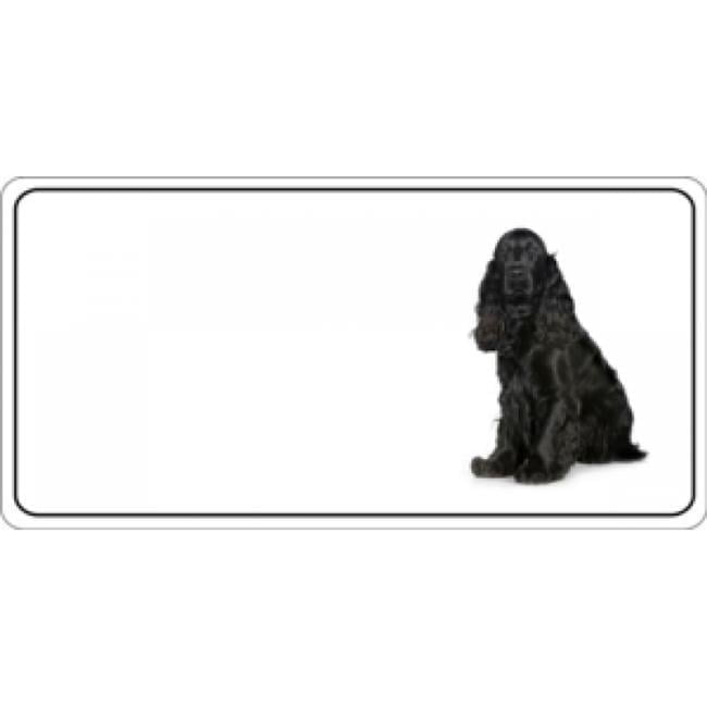 212 Main LPO507 Black Cocker Spaniel Dog Photo License Plate - Walmart.com