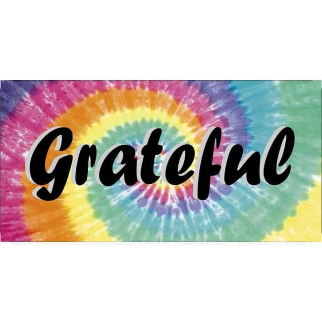 Grateful Tie Dye Photo License Plate - Walmart.com