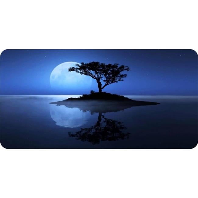 212 Main LPO5080 6 x 12 in. Small Island with Moon Photo License Plate ...