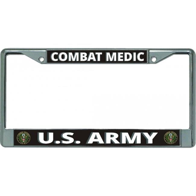 U.S. Army Combat Medic Chrome License Plate Frame - Walmart.com