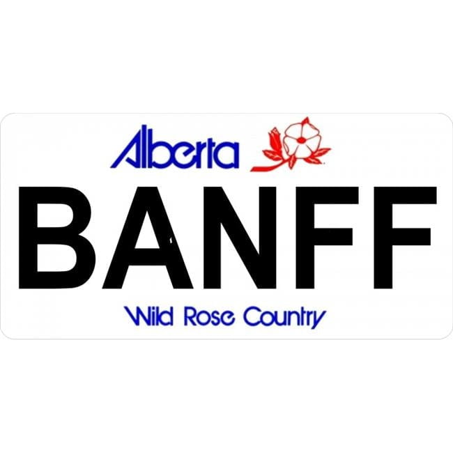 212 Main LPO518 Alberta Banff Photo License Plate - Walmart.com