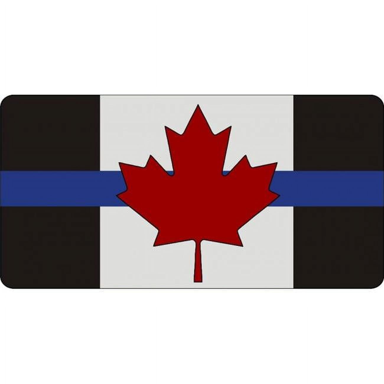 212 Main LPO5239 6 x 12 in. Canada Thin Blue Line Flag No.2 Photo ...