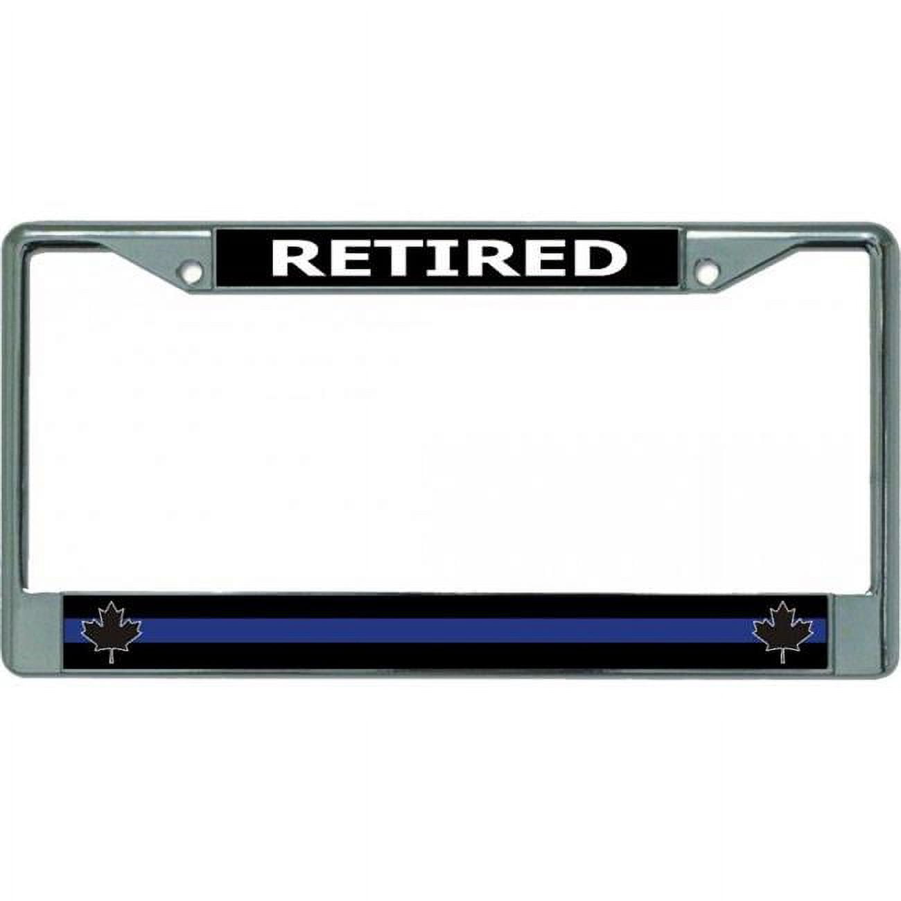 212 Main LPO5281 6 x 12 in. Thin Blue Line Retired Canada Chrome ...