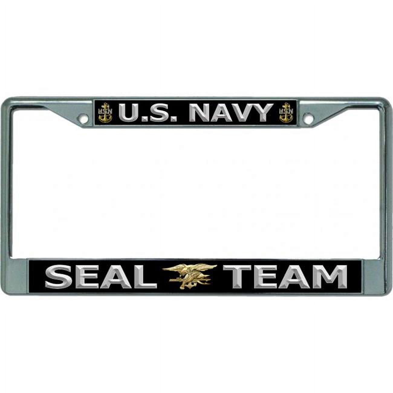 212 Main LPO5350 6 x 12 in. U.S. Navy Seal Team Chrome License Plate ...