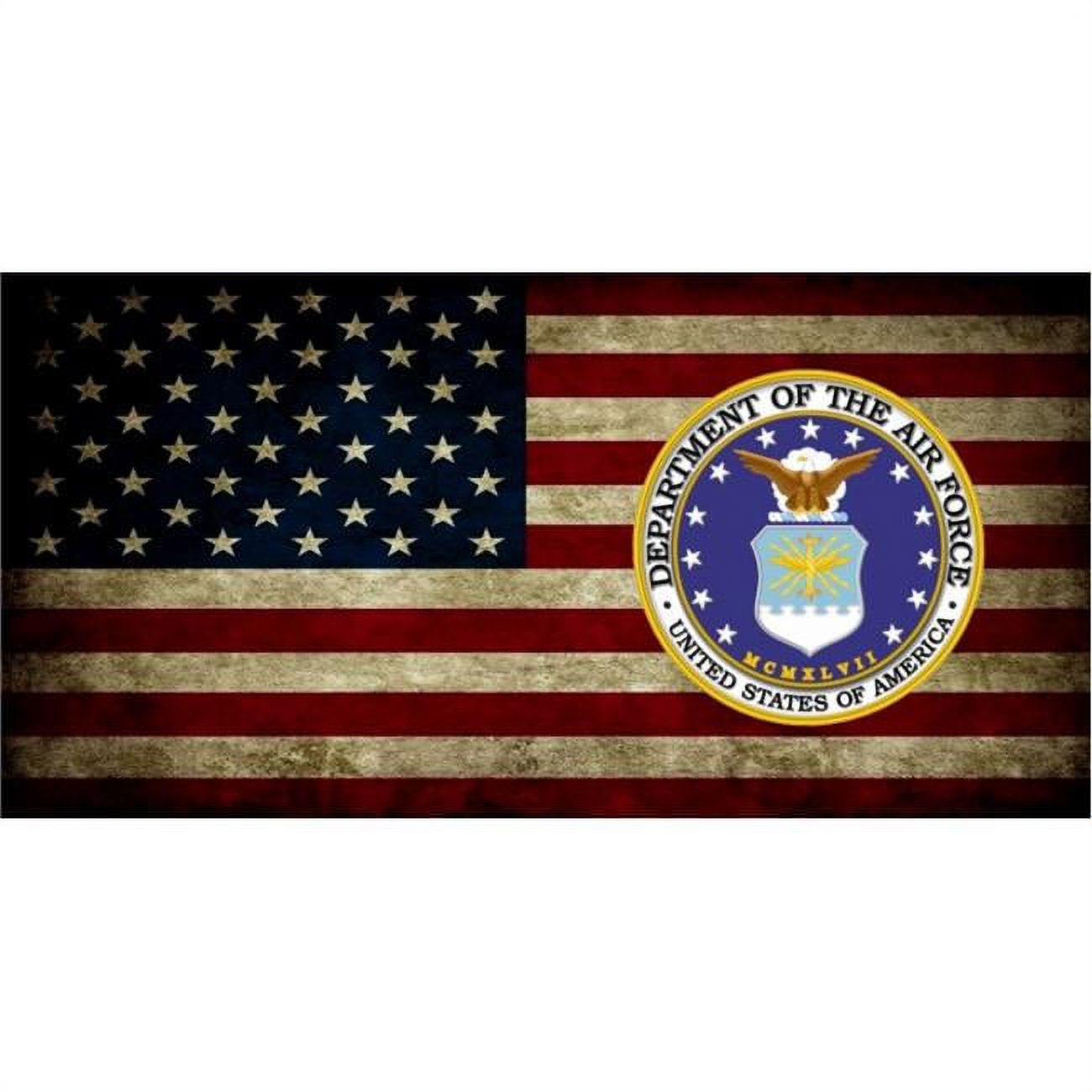 212 Main LPO5589 6 x 12 in. U.S. Flag Worn Air Force Insignia Photo ...