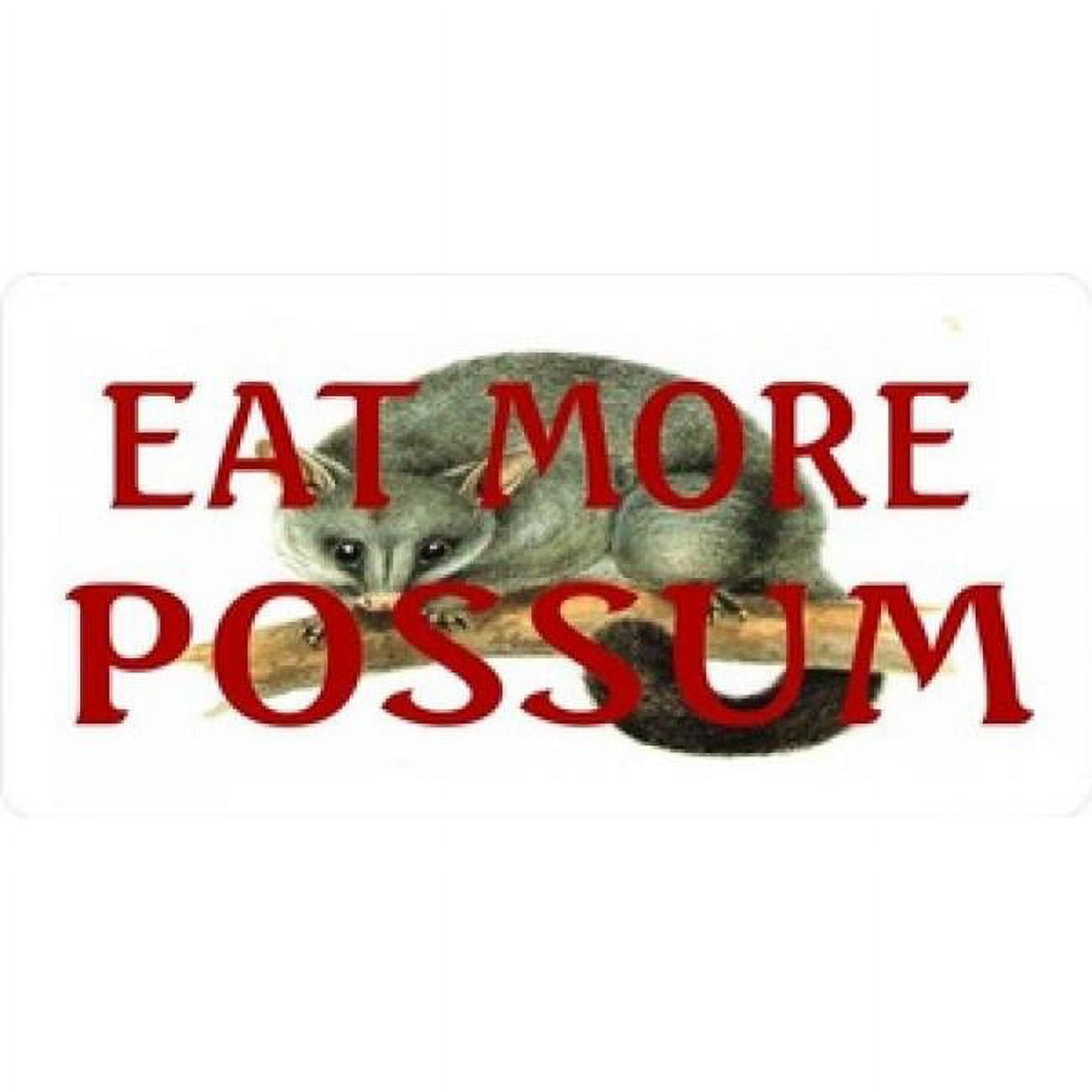 212 Main LPO567 Eat More Possum License Plate - Walmart.com