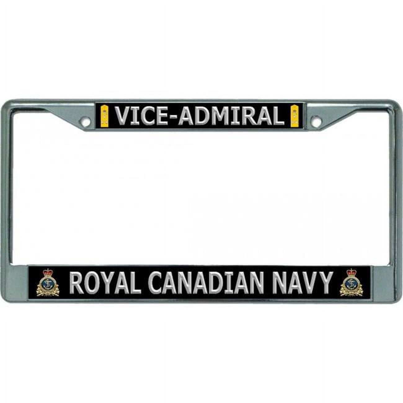 Royal Canadian Navy Vice-Admiral Chrome License Plate Frame - Walmart.com
