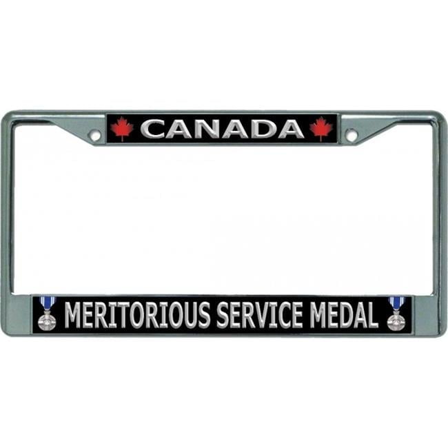 Canada Meritorious Service Medal Chrome License Plate Frame - Walmart.com